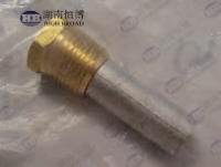 China ASTM B418-95 Water Heater Anode Rod Complete Zinc Pencil Anode For Marine Engines for sale