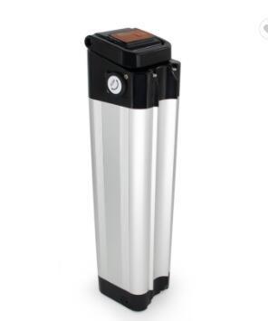 China Silver Fish Lithium Ion E Bike Battery Replacement Rechargeable Down Tube 36V for sale