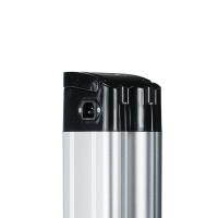 China 36V 13ah 468 Wh Silver Fish Ebike Battery Top Discharge RCA Charging Port for sale