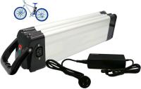 China 36V 13ah 468 Wh Silver Fish Ebike Battery Top Discharge RCA Charging Port for sale