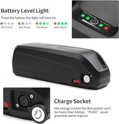 China 36V Ebike Hailong Downtube Lithium Battery for Electric Bike with USB Charger Included for sale