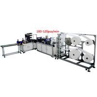 China 100-120pcs/min kf94 mask making machine 3d fish mask kf94 mask making machine for sale