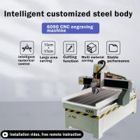 China Wood 4 Axis CNC Engraving Machine 2.2kw 6090 4 Axis CNC Router for sale