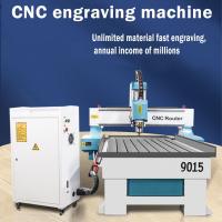 China 3 Axis 3kw CNC Metal Fiber Laser Cutting Machine 430mm*430m Table for sale