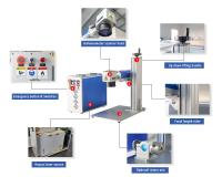 China Garment Shops Benefit from 3D Fiber 2D Workbench Table Laser Printing Machine with Water Cooling Power Tunability 10 to 100% for sale