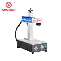 China Customer Requirements Portable Color Flying Laser Marking Machine 20W 30W 60W with JCZ Control System and JPT Laser Source for sale