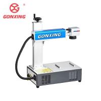 China Customer Requirements Portable Color Flying Laser Marking Machine 20W 30W 60W with JCZ Control System and JPT Laser Source for sale
