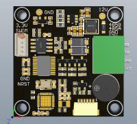 China Modbus RS485 13.56MHz RFID Reader Module ISO14443A Contactless Smart Card Reader 0-8cm for sale