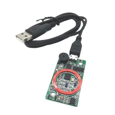 China Dual Frequency RFID Reader Module 125kHz 13.56MHz 5V RS232 USB for Access Control for sale