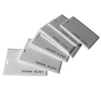 China 125kHz EM4200 TK4100 1.8mm Thick RFID Clamshell Card 18 Digits LF Card for sale