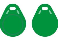 China 13.56MHz NFC Key Ring Tag RFID Keyfob NTAG215 Epoxy ABS 41x33mm for sale