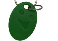 China Customized 125kHz RFID Key Fob EM4305 TK4100 Access Control Tag Waterproof ABS 41x33mm for sale