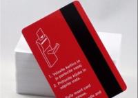 China Hico Magnetic Stripe RFID Tag PVC Access Control Smart Chip Card 86x54mm 2750 Oe for sale
