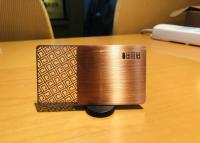 China ISO14443A RFID Tag 4K Gold NFC Metal Cards With QR Code for sale