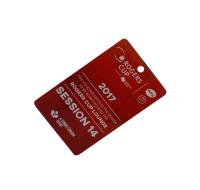 China Recyclable Bio-PVC RFID Tag Card Dual Frequency 13.56MHz 860-960MHz CMYK Printing for sale