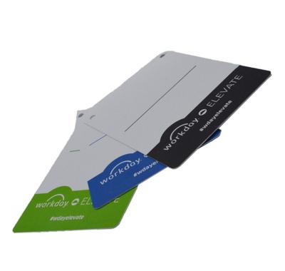 China Recyclable Bio-PVC RFID Tag Card Dual Frequency 13.56MHz 860-960MHz CMYK Printing for sale