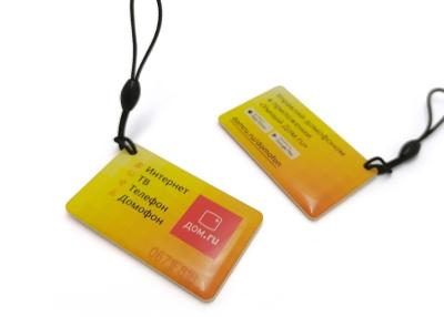 China 13.56MHz Waterproof RFID Keytag N-TAG 213 NFC Epoxy Tag 42x26mm for Gym Fitness Access Control for sale