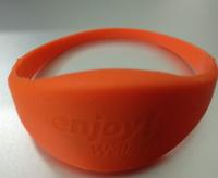 China MI-FARE Ultralight EV1 13.56MHz NFC Silicone RFID Wristband for Gym Fitness Access Control for sale