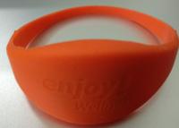 China MI-FARE Ultralight EV1 13.56MHz NFC Silicone RFID Wristband for Gym Fitness Access Control for sale