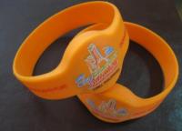 China MI-FARE Ultralight EV1 13.56MHz NFC Silicone RFID Wristband for Gym Fitness Access Control for sale
