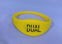 China 125kHz RFID Silicone Wristband TK4100 EM4305 T5577 Chip with QR Code Custom Logo 55mm for sale