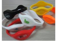 China Multicolor Rewritable RFID Dual Frequency Wristband TK4100 F08 125kHz 13.56MHz for Membership for sale