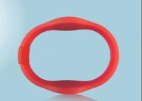 China Multicolor Rewritable RFID Dual Frequency Wristband TK4100 F08 125kHz 13.56MHz for Membership for sale