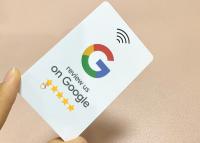 China Programmable NFC Google Review Card 85.5x54mm Customizable Social Media Feedback Card for sale