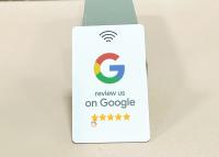 China Programmable NFC Google Review Card 85.5x54mm Customizable Social Media Feedback Card for sale
