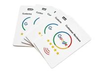 China Programmable NFC Google Review Card 85.5x54mm Customizable Social Media Feedback Card for sale
