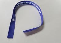 China UHF RFID Elastic Fabric Wristband 860-960MHz Heat Transfer Print Logo for Events Hospitals for sale