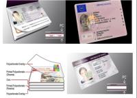 China Printable Polycarbonate ID Card 85.5x54x0.76mm Glossy PC Material Hologram Photo Card for sale