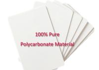 China CR80 Size 100% Polycarbonate Blank ID Card 85.5x54x0.76mm for Driving License for sale