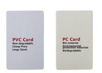 China CR80 Size 100% Polycarbonate Blank ID Card 85.5x54x0.76mm for Driving License for sale