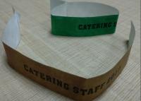 China Passive UHF 865MHz Printable RFID Tyvek Wristband Hospital Disposable One Time Use for sale