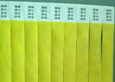 China Passive UHF 865MHz Printable RFID Tyvek Wristband Hospital Disposable One Time Use for sale