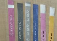 China Passive UHF 865MHz Printable RFID Tyvek Wristband Hospital Disposable One Time Use for sale