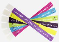 China Custom RFID Tyvek Wristband 2.5cm Wide Waterproof One Time Use Paper Wristband for Events for sale