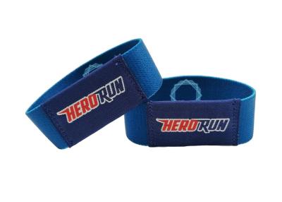 China Programmable Elastic RFID Wristband NFC Fabric Bracelet 13.56MHz 200x25mm for sale