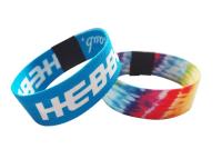 China Programmable Elastic RFID Wristband NFC Fabric Bracelet 13.56MHz 200x25mm for sale
