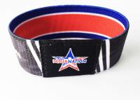 China 125kHz 13.56MHz NFC UHF Elastic Stretch RFID Woven Wristband 25mm Width for Sports Events for sale