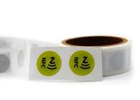 China Custom RFID Sticker Label Dry Wet Inlay Paper Tag 40x15mm for Jewelry Asset Tracking for sale