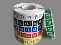 China Coated RFID Sticker Roll NFC 30mm MIFARE Classic 1K Fudan F08 Label 13.56MHz for sale