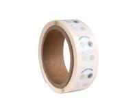 China Custom Printed RFID Sticker Tags Fudan F08 13.56MHz Circular Label 25mm for sale