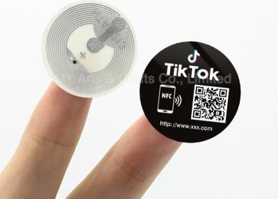 China Coated RFID Sticker Roll NFC 30mm MIFARE Classic 1K Fudan F08 Label 13.56MHz for sale