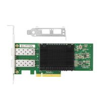 China Mucse N10G Dual Port SFP+ Fiber Network Adapter 10 Gigabit NIC Card 9.5W for sale