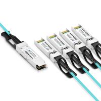 China Active Optical Breakout Cables Customized 100G QSFP28 To 4x25G SFP28 AOC for sale