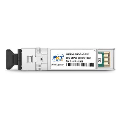 China SFP56 SR 50G Fiber Optical Transceiver With PAM4 Modulation Format 850nm Wavelength for sale