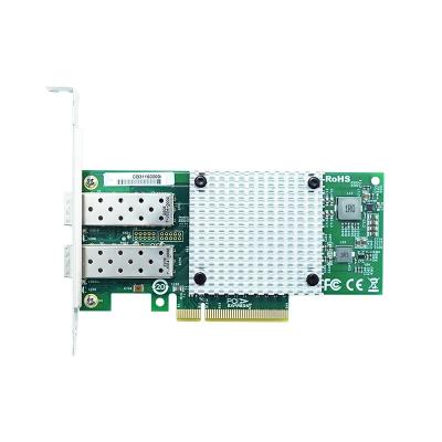 China PCIe X8 NIC Dual Port 10GBE Ethernet Adapter SFP+ VXLAN / NVGRE Windows / Linux Drivers for sale