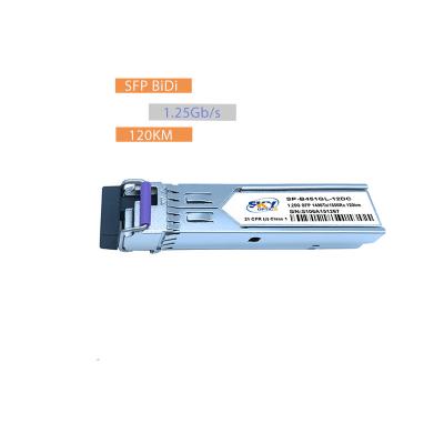 China 1.25G SMF Simplex LC BIDI SFP Module 120km Bidirectional Optical Transceiver for sale